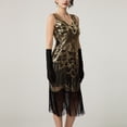 Taylonsss Women's Vintage 1920s Flapper Sequin Party Dress with Tiered ...