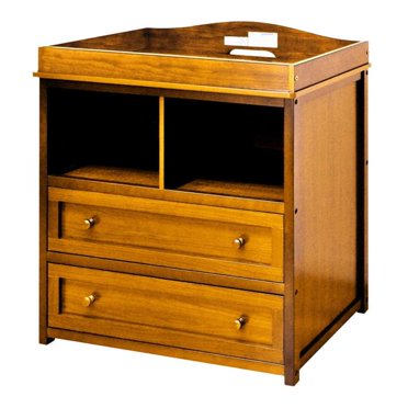 Wood Changing Table with Two Storage Shelves - Walmart.com