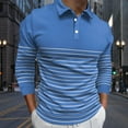 Vedolay Men's Long Sleeve Polo Shirts Casual Slim Fit Contrast Color ...