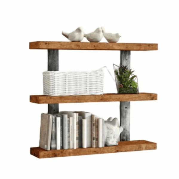 Repisa Flotante de 3 Niveles Librero Empotrable en Pared Repisas ...