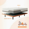 ESHINE Queen Adjustable Bed Frame + 12in Hybrid Foam Mattress Set ...