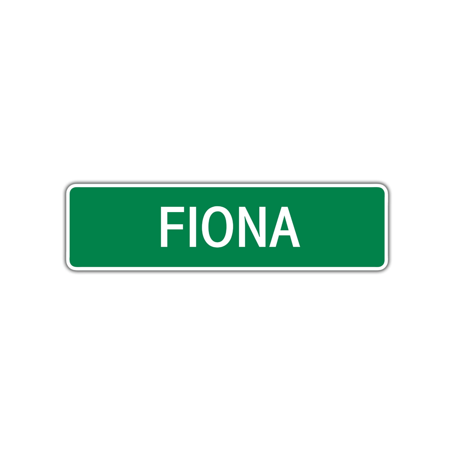 Fiona Girls Children Name Letter Printed Label Wall Plaque Decoration ...