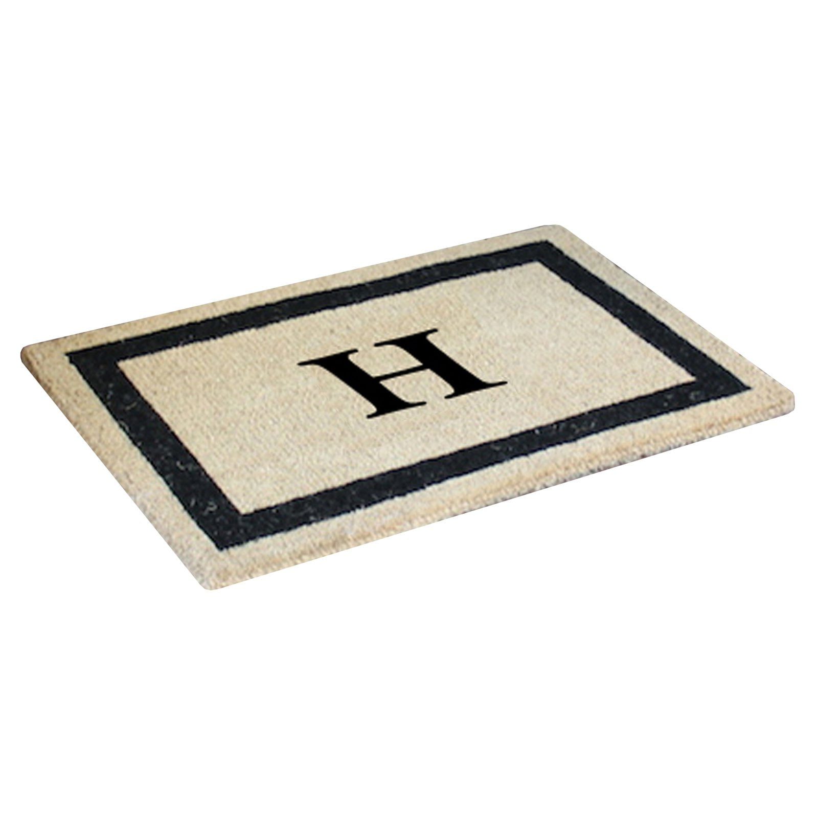 Classic Border Monogrammed Outdoor Door Mat - Walmart.com