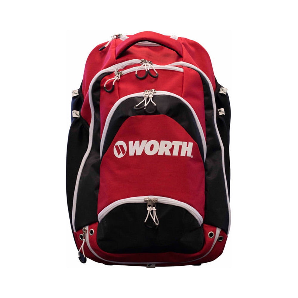 Worth Sports XL WOXLBP-17-RDB Backpack Holds 4 bats, fence hooks, Red ...