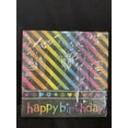 Neon Birthday Zebra Print Peace Party Paper Luncheon Napkins 16Ct ...