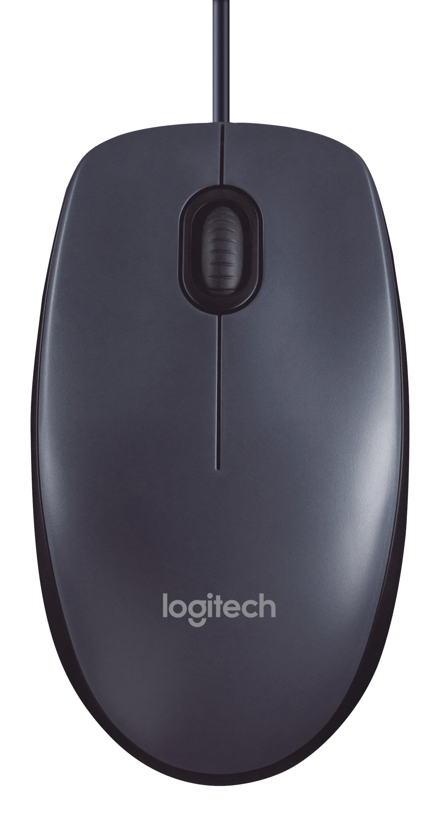 Logitech M100 Wired Optical Mouse - Black - Walmart.com