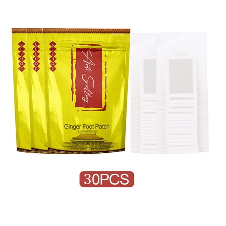 Foot Patch, EELHOE 30Pcs Ginger Tongluo es Reduce Inflammation Remove ...