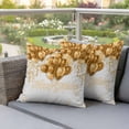 Happy Birthday Outdoor Waterproof Throw Pillow Covers 16x16 Set of 2 ...
