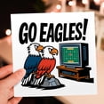 3drose, Funny Cool Eagles Watching Football Game on Tv Sports Satire, 6 ...