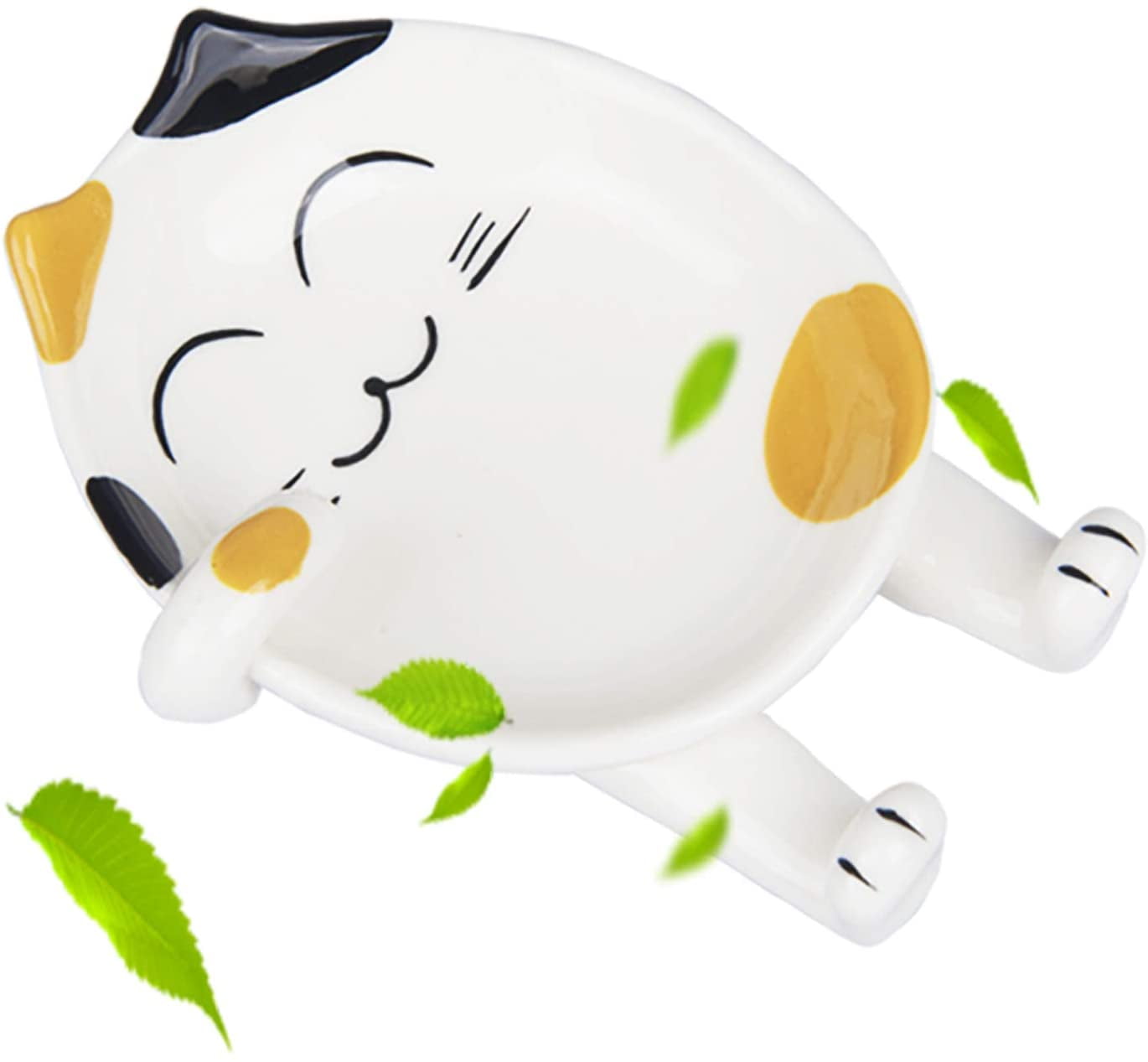 Spoon Rest, Ceramic Cute Red Coffee Cat Spoon Rest, Spoon Holder Rest ...