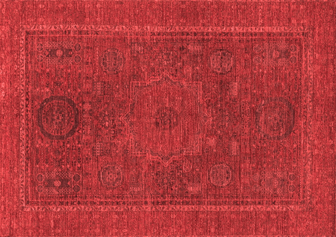 Ahgly Company Indoor Rectangle Abstract Red Modern Area Rugs, 2' x 5 ...