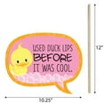 Big Dot of Happiness Funny Pink Ducky Duck - Baby Shower or Birthday ...