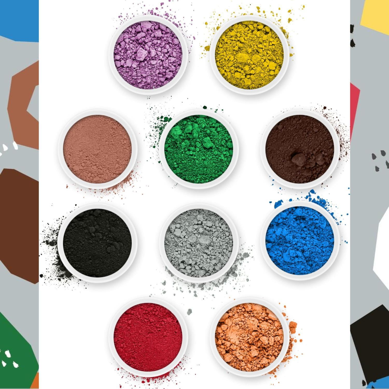 Pifito Mica Colorant Powder Original Sampler │ 10 Beautiful Color Dyes ...