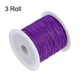 3 Rolls Nylon Beading Thread Knotting Cord 0.6mm 50 Yards Braided Nylon ...