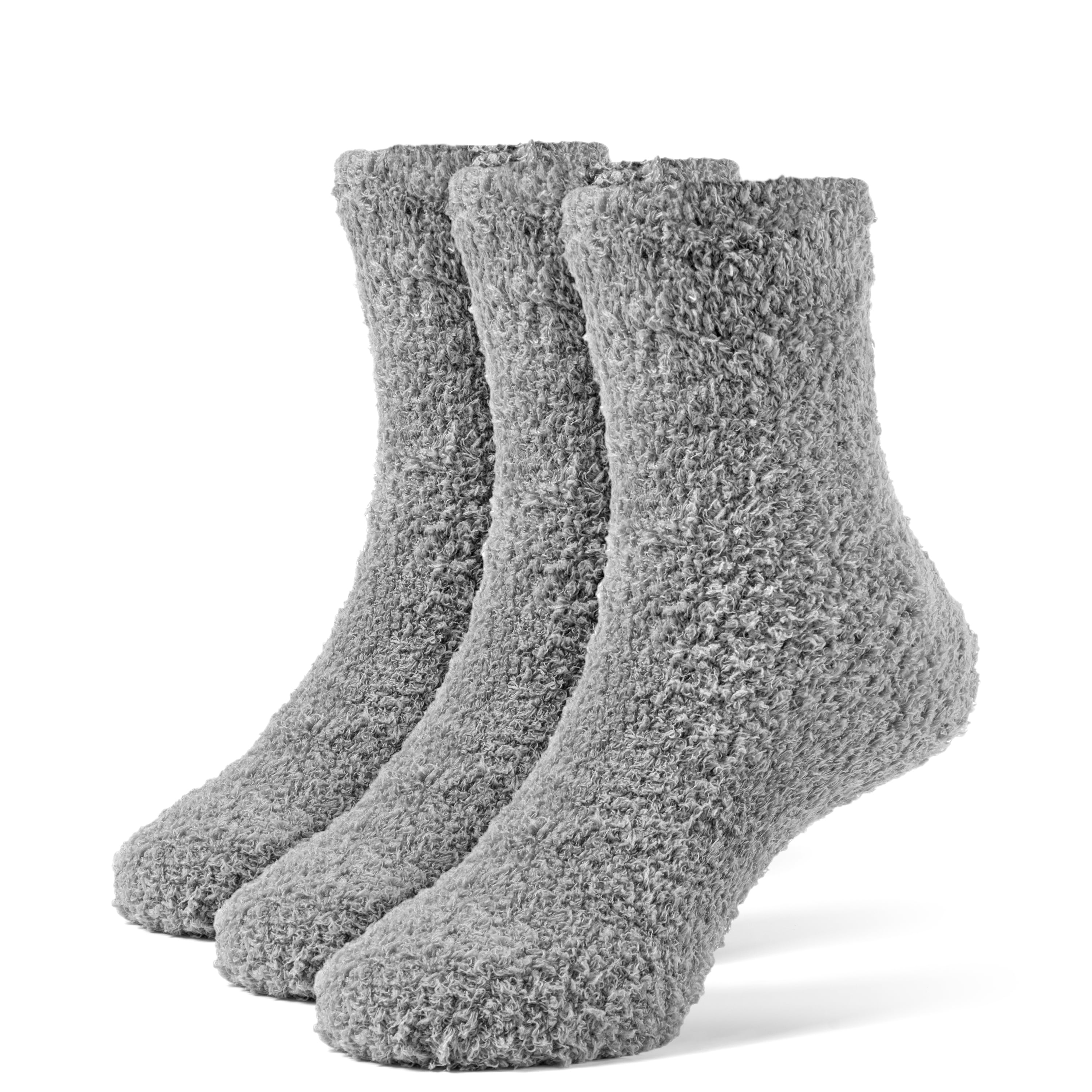 Galiva Girls' Fuzzy Quarter Cozy Socks - 3 Pairs - Walmart.com