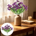 Artificial Trumpet Flowers Bushes Faux Silk 14.56In Outdoor Porch ...