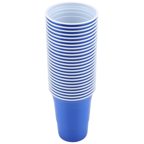 Beer Pong Set Beer Pong Drinking Game Set Beer Pong Cups-25 Cups(Blue ...