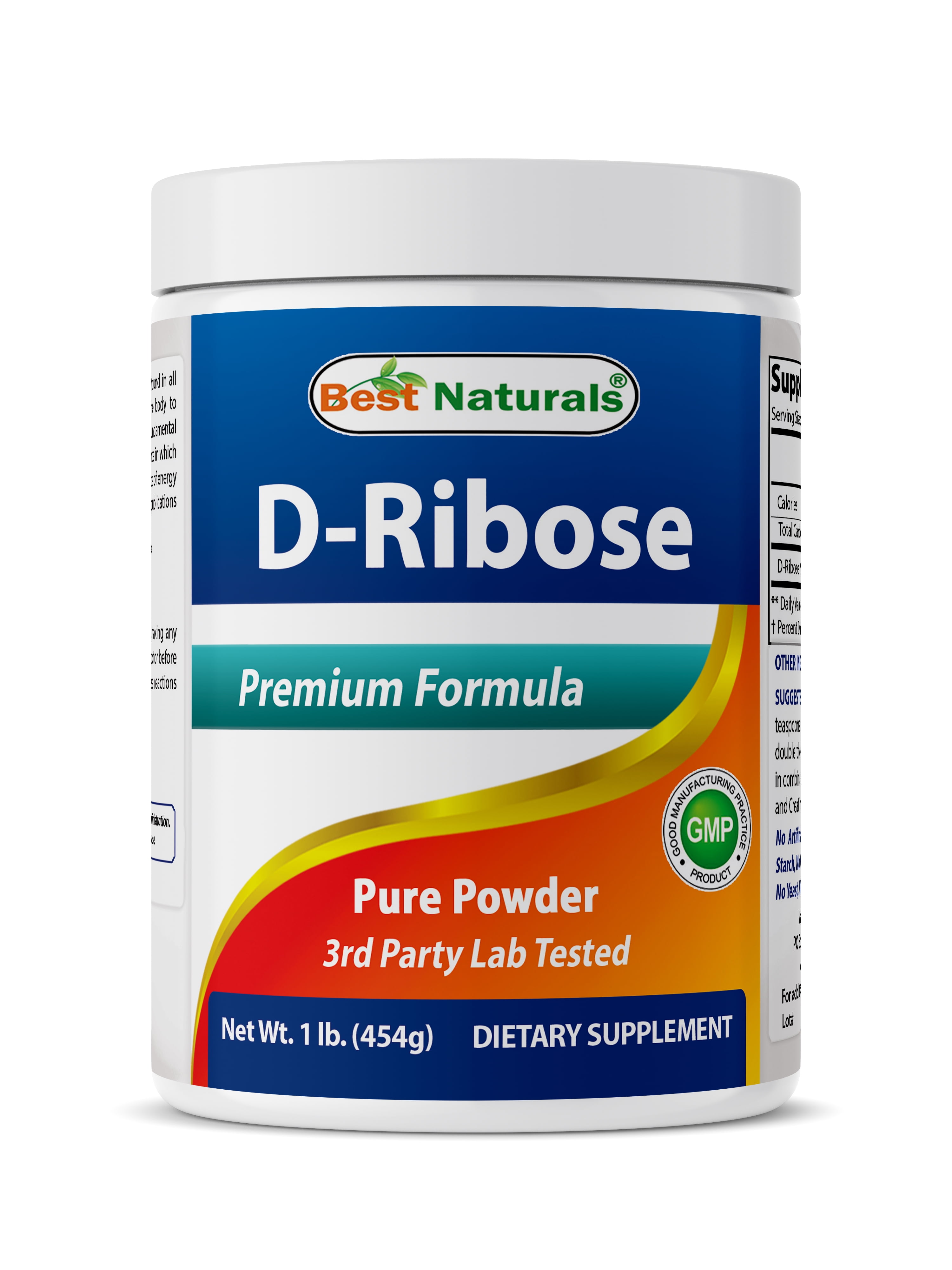 Best Naturals D-Ribose 1 Lb Powder - Walmart.com