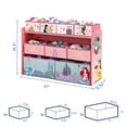 "Disney Princess Toy Organizer, 9 Bin Storage, Stickers for Playroom ...