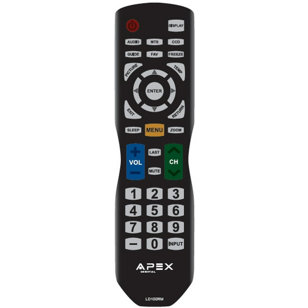 APEX LD100RM Remote Control for LD3249 LD3288 LD3288T LD3288M LD4077 ...