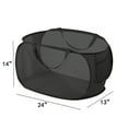 Larpur 72L High-density Mesh Popup Laundry Hamper, Polyester Fabric ...