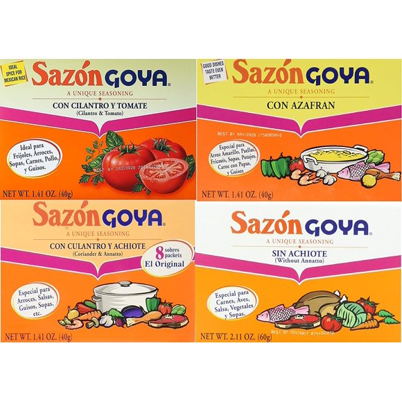 Goya Sazon Con Culantro Achiote