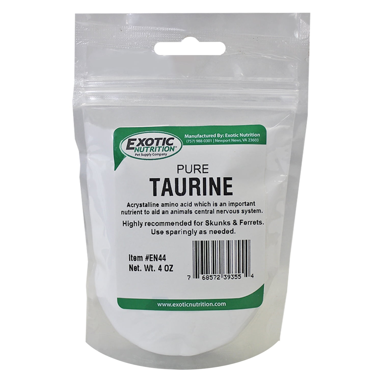 Exotic Nutrition Taurine Powder 1 oz. - Walmart.com