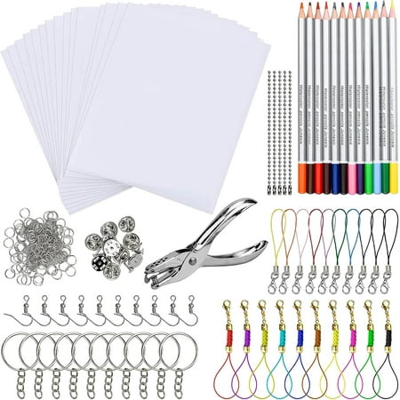 188 Pieces Magic Shrink Plastic Shrink Plastic Sheets Kit Includes 20 ...
