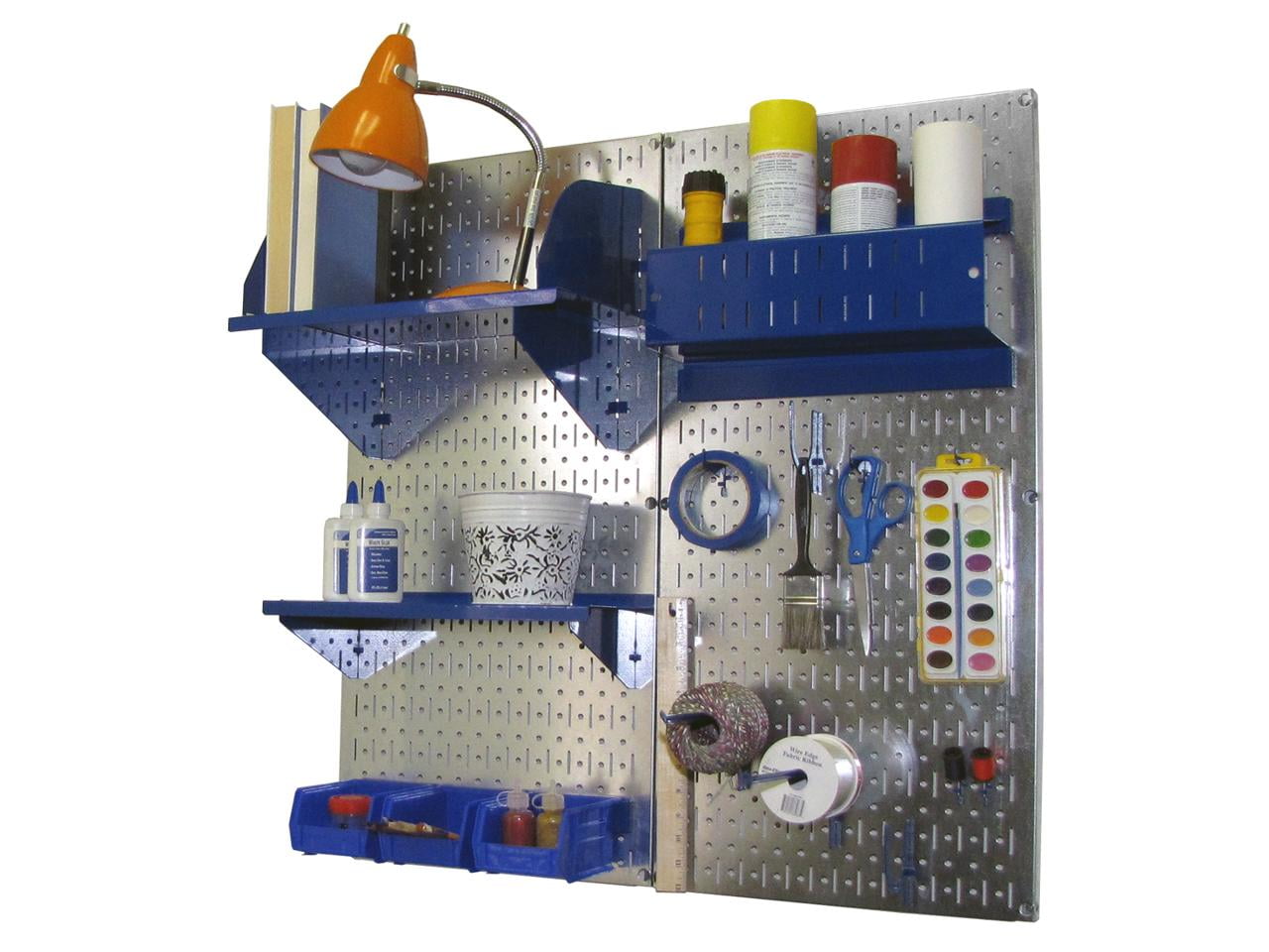 Wall Control Pegboard Hobby Craft Pegboard Organizer Storage Kit with ...