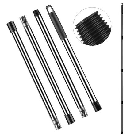 Spin Mop Replacement Handle - DTOPNIOR 4-Section 25-to-5 Foot Mop ...