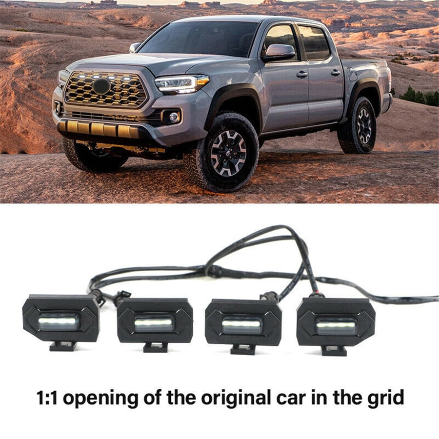 4x Front Grille Lights For Toyota Tacoma Raptor TRD Sport/TRD Off Road ...