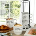 2026 Best 4 Pack 15oz Stackable Coffee Mugs with Metal Rack ...