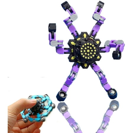 Fidget Spinners Transformable Mechanical Fingertip Spin Top Toy, Fidget ...