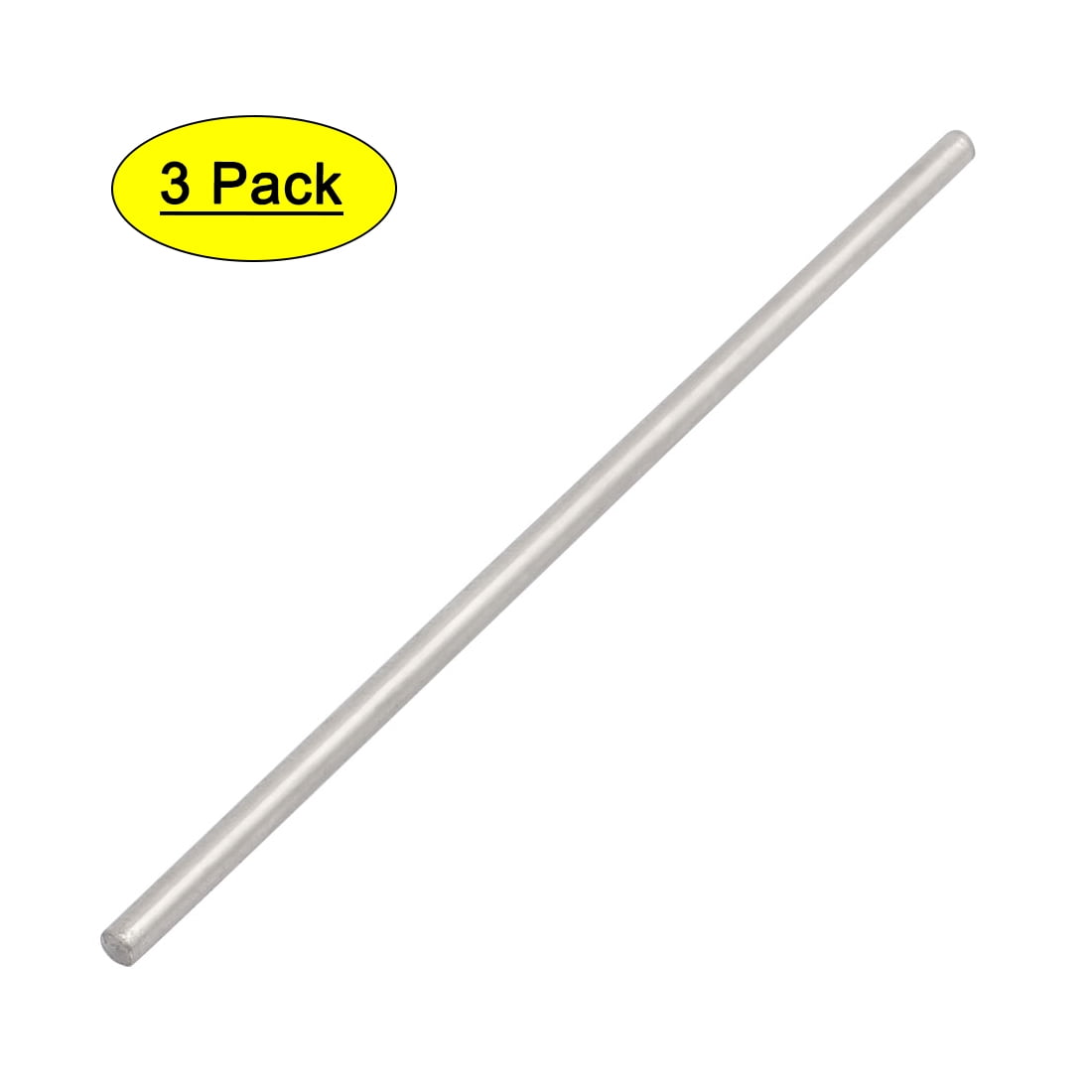 3mm Dia 100mm Length Stainless Steel Round Rod for RC Toy Car 3Pcs ...