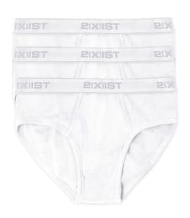 2(x)ist Mens Essential Fly Front Brief 3-Pack Style-020039 - Walmart.com
