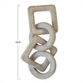 Creative Co-Op Mango Wood Chain Décor, Whitewashed - Walmart.com
