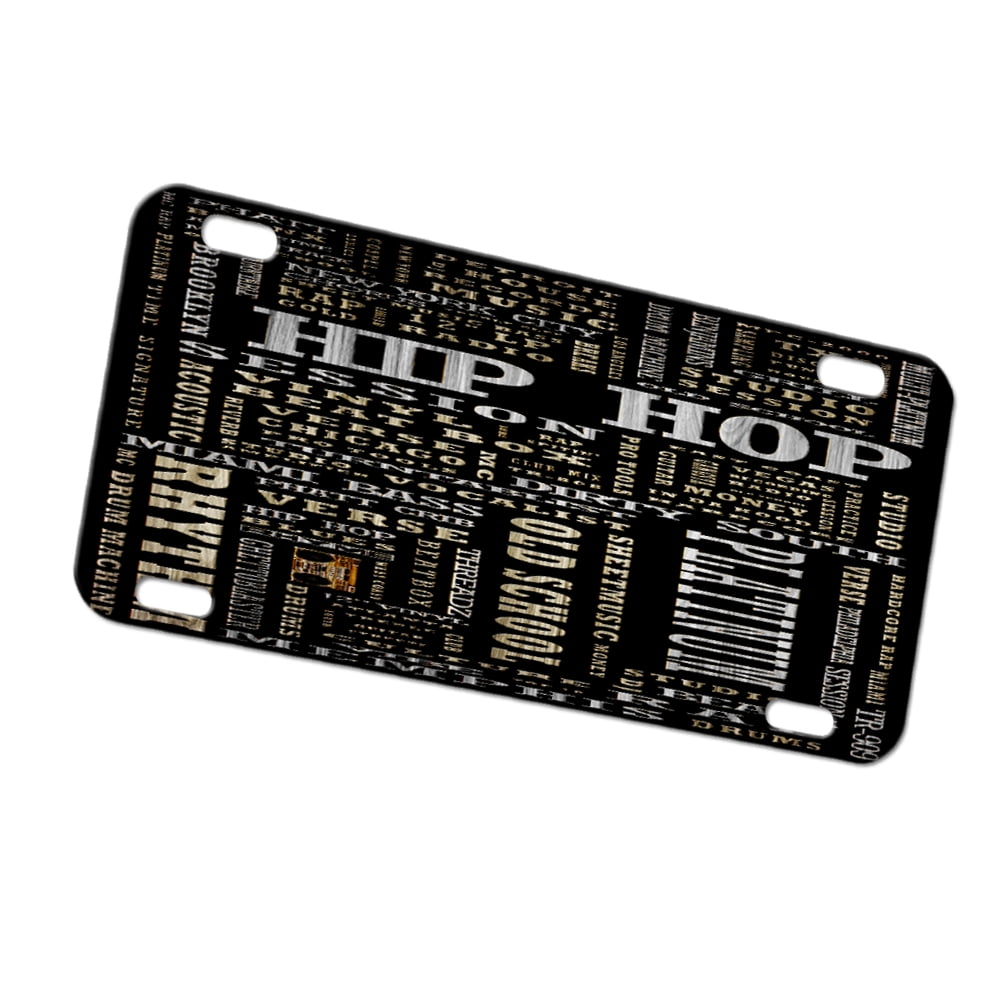 KuzmarK Automobile Car Tag License Plate - Hip Hop Platinum - Walmart.com