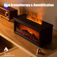 2026 Upgraded Realistic Flame Aroma Diffuser, 7 Colors Fireplace Fire ...