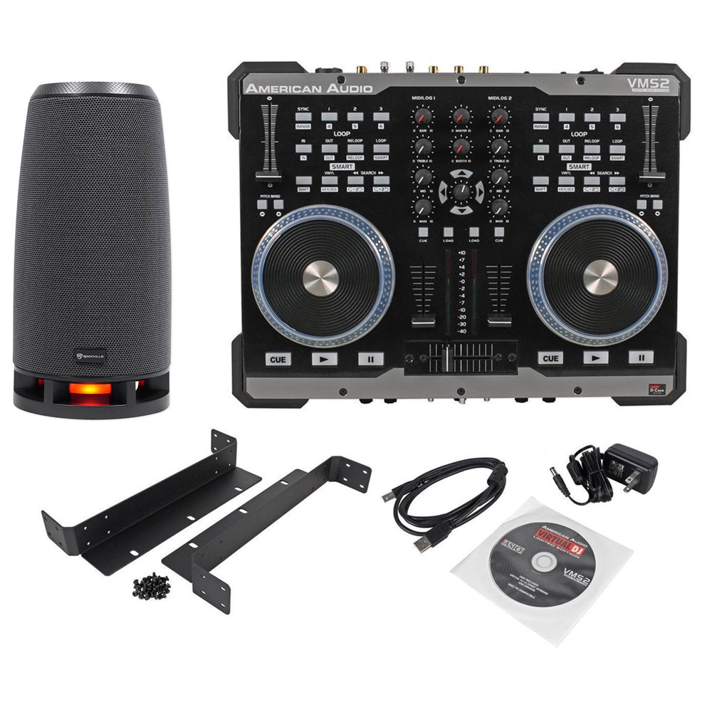 American Audio VMS2 USB MIDI DJ Controller With Touch Scratch Wheel ...