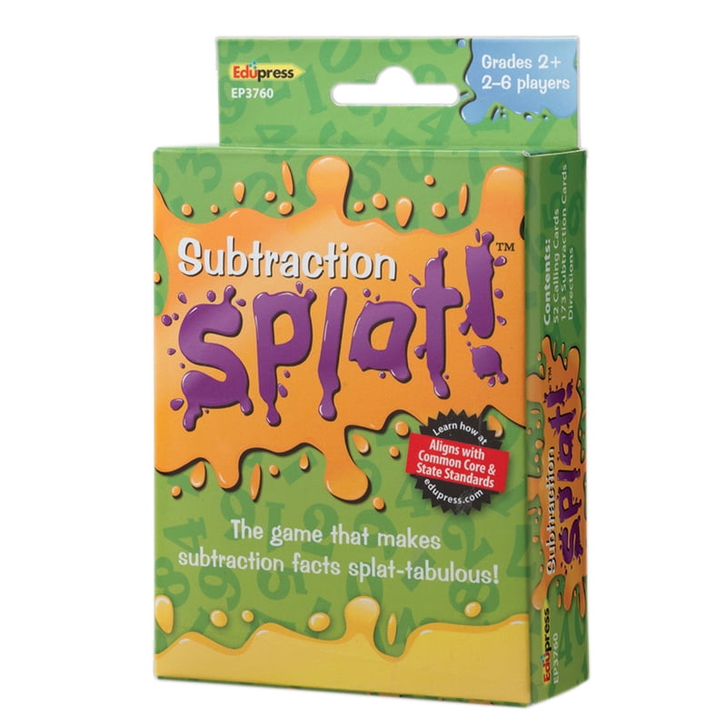 Subtraction Splat! Card Game | Bundle of 10 Each - Walmart.com