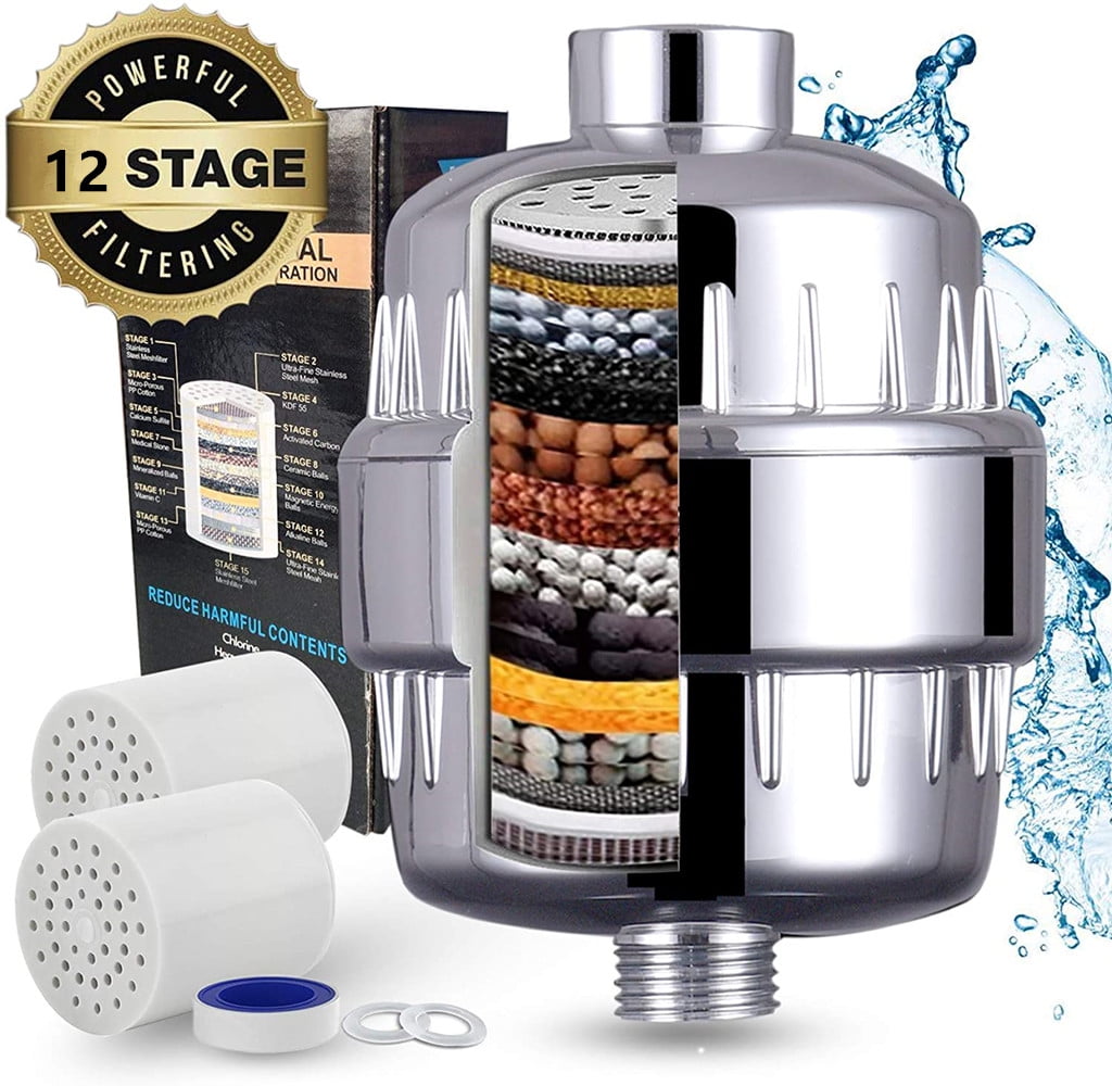 Jow 12 Stage Shower Filter with Vitamin C Shower Filters for Hard Water ...