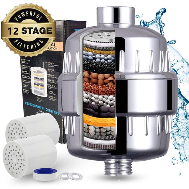 Jow 12 Stage Shower Filter with Vitamin C Shower Filters for Hard Water ...