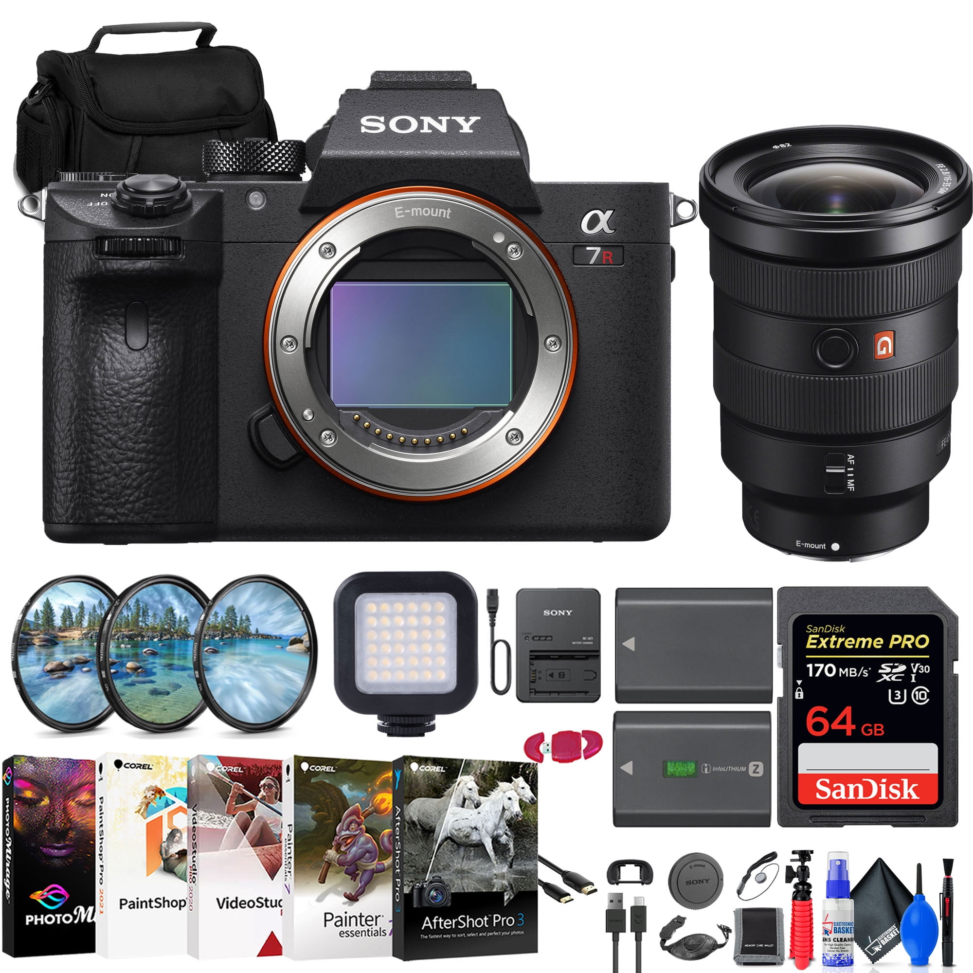 Sony a7R IIIA Mirrorless Camera + Sony FE 16-35mm Lens + 64GB Card ...