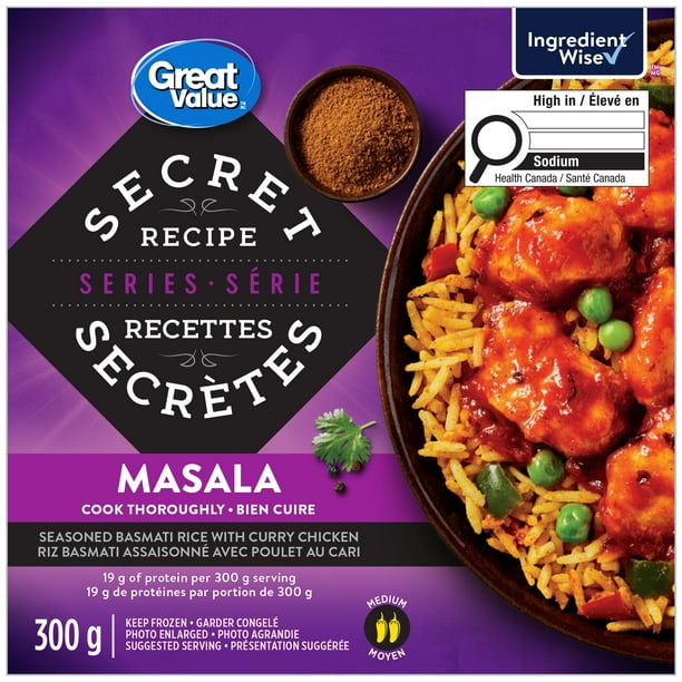 Great Value Secret Recipe Series Masala Bowl, 300 g - Walmart.ca