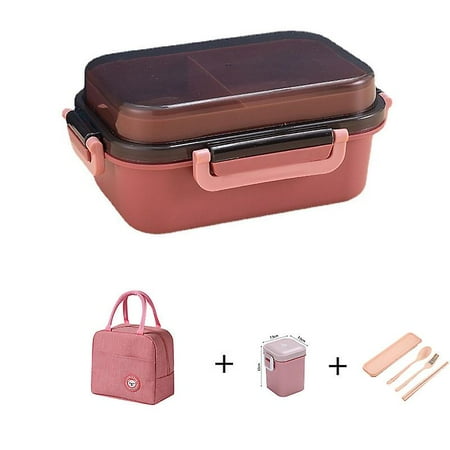 2 Layer Microwavable Lunch Box Hermetic Portable Bento Box Child's ...