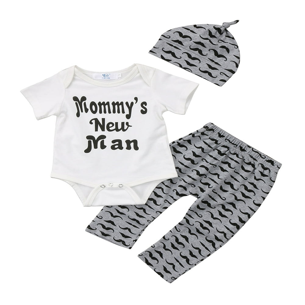 Click here for Generic 3pcs Newborn Baby Boy Romper Bodysuit Long... prices