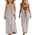 Danhjin Striped Dress for Kids Girls Backless Casual Summer Outdoor ...