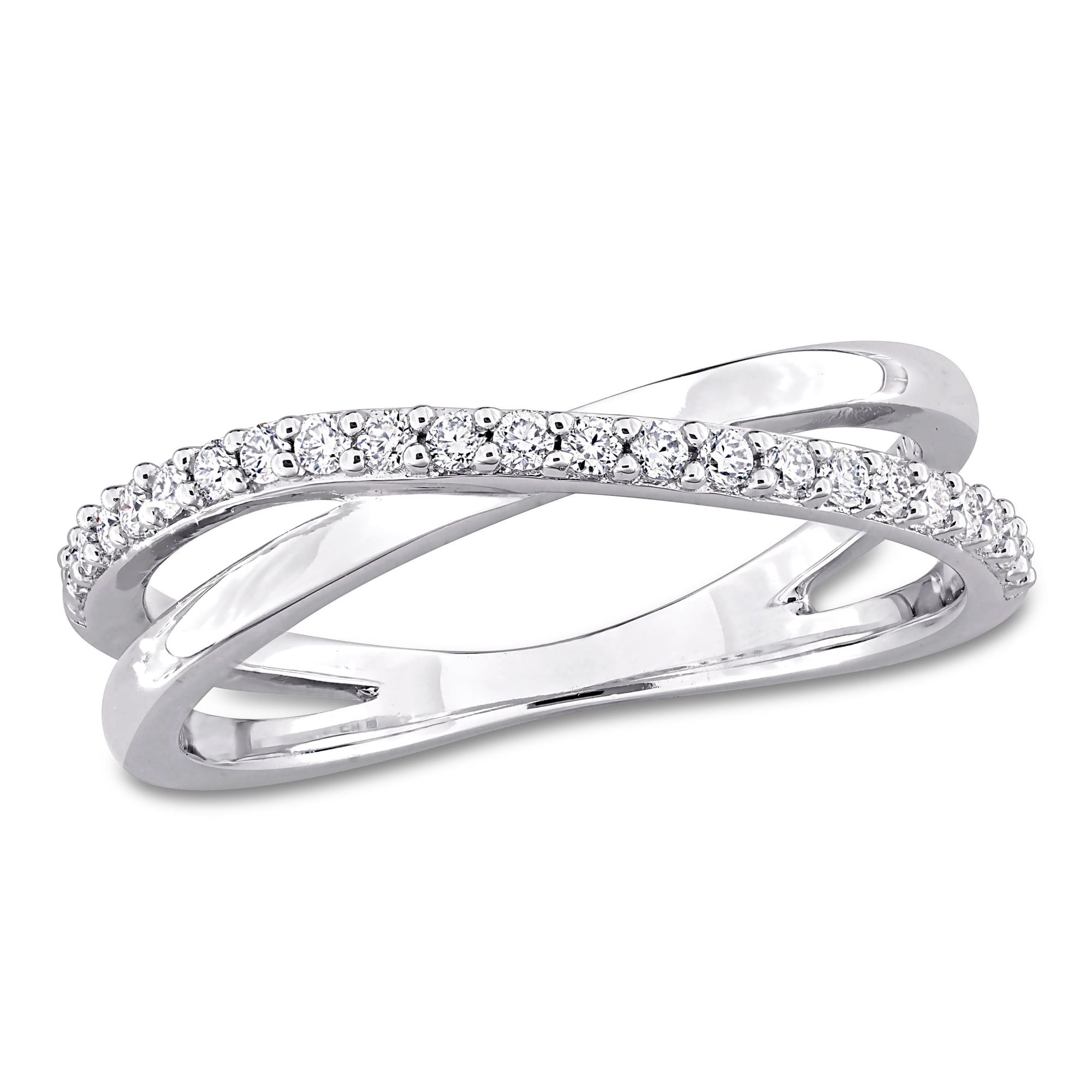 Click here for Miabella Womens 1/4ct Dew Created Moissanite Sterl... prices