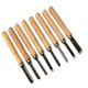 8 Pc Wood Chisels Set Modeling Clay Molding Wax Carving Tools w/V ...