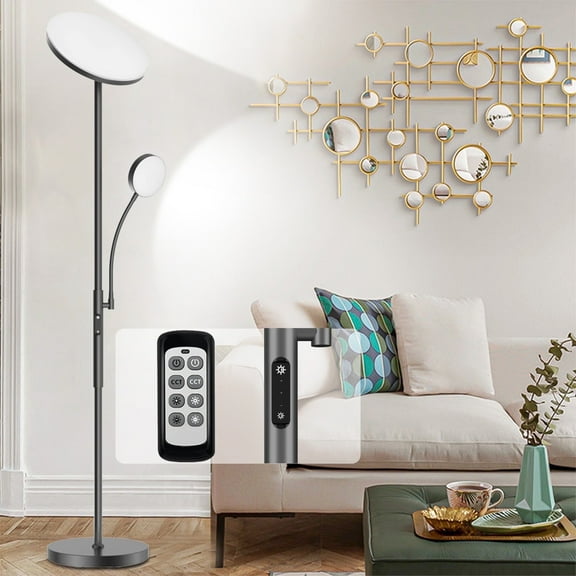Neoglint Adjustable Standing Lamp, Tall LED Floor Lamp with Remote ...